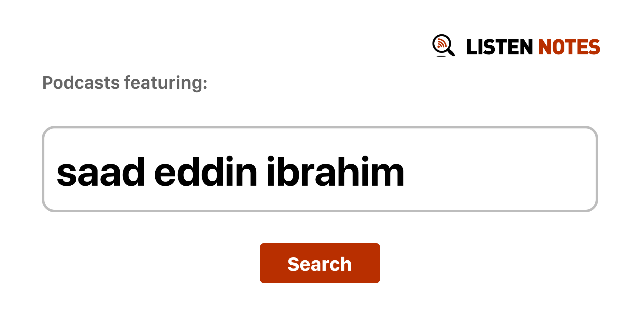 Saad Eddin Ibrahim - Top podcast episodes